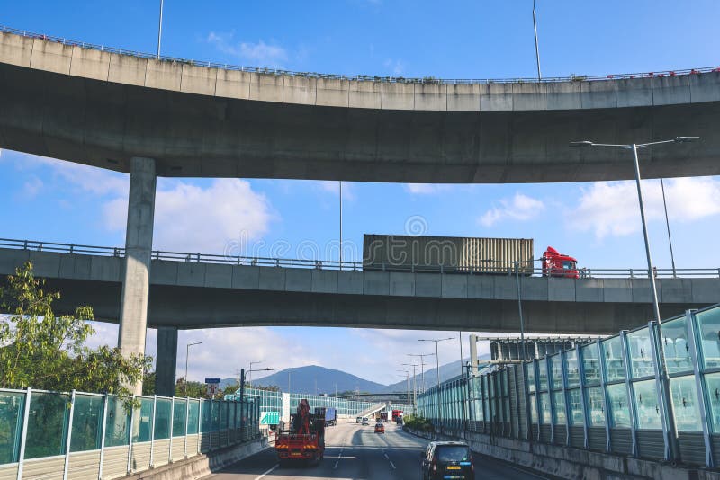 A Landscape of Fanling Highway, Hong Kong May 4 2023 Editorial ...