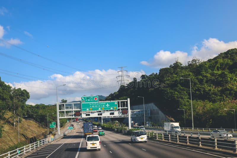 A Landscape of Fanling Highway, Hong Kong May 4 2023 Editorial ...