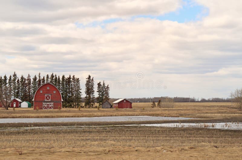 Landscape of a farmyard stock image. Image of farm, winding - 40509933