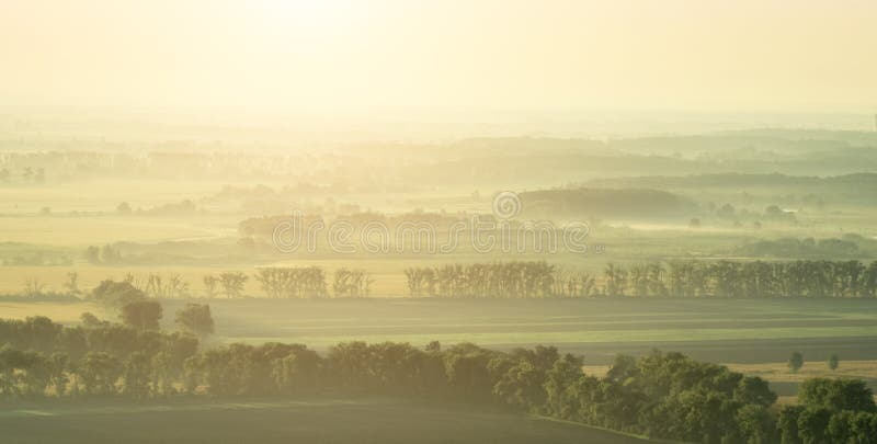 Landscape of Fields and Trees among Stock Photo - Image of fields, land ...