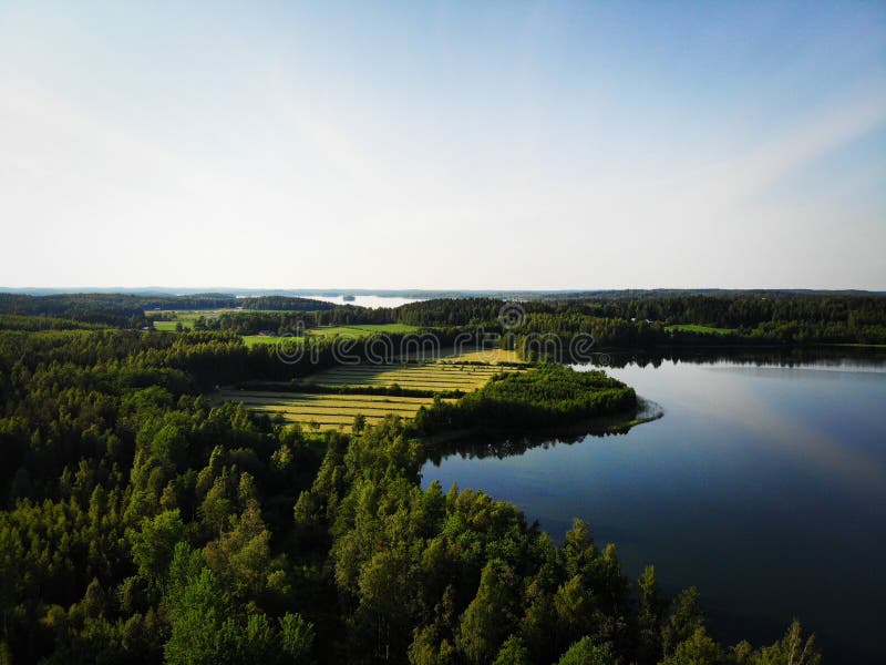 Landscape in Finland stock image. Image of landscape - 373275071