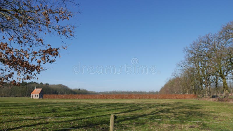 Landscape In Flanders Fields Belgium Sky And Clouds Farm Stock Photo ...