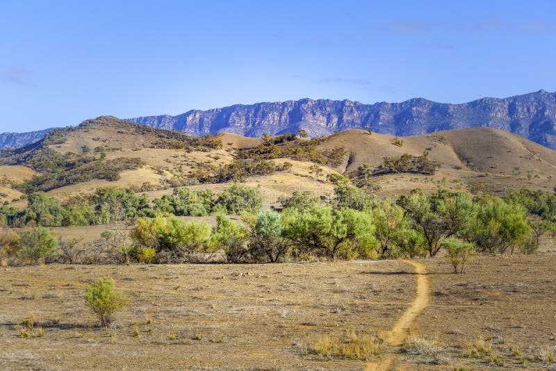 Landscape of Flinders Ranges. Stock Image - Image of environment, range ...