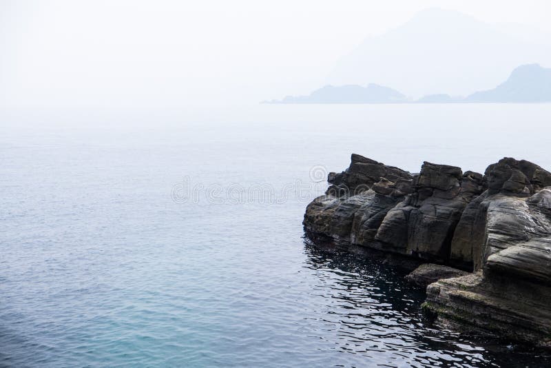 Foggy Ocean Sea Mist stock image. Image of beauty, peaceful - 18432335
