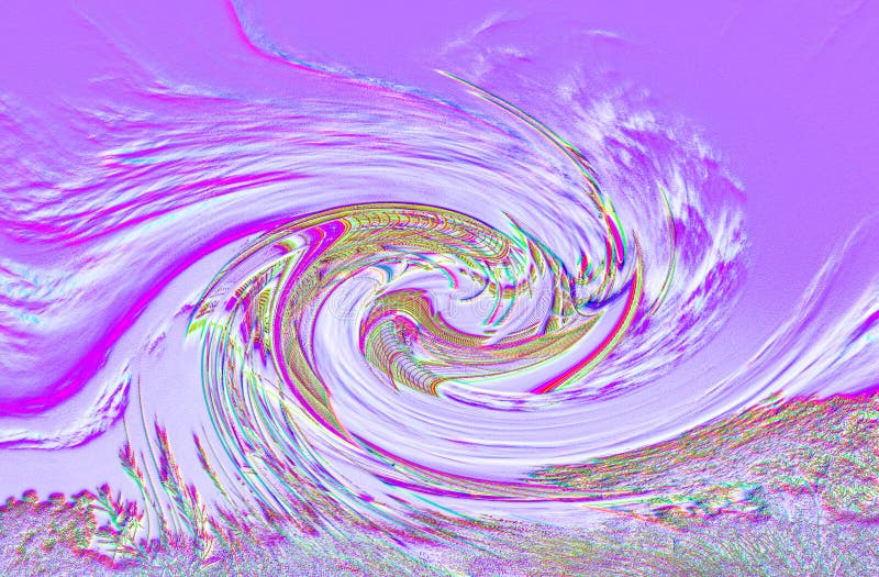 Twirl and Swirl in Landscape Format Stock Illustration - Illustration ...