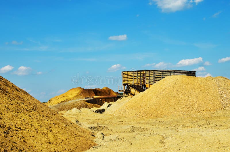 Gold Mining by the Hydraulic Method Stock Image - Image of fossil ...