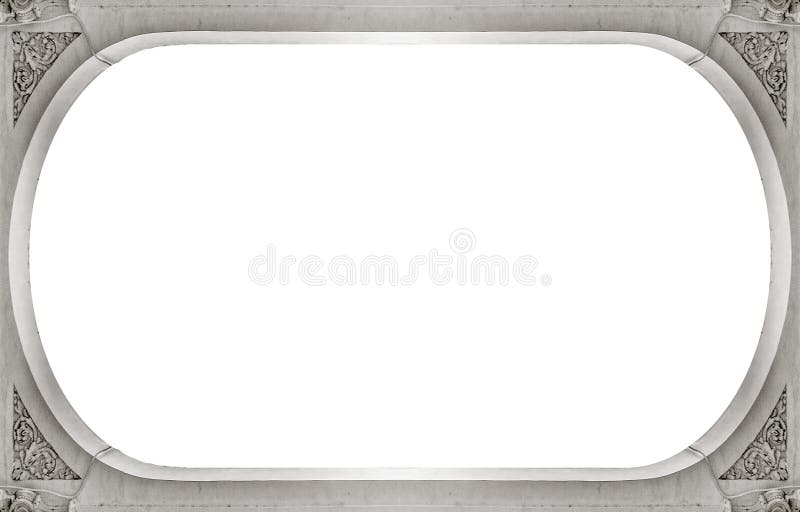 Landscape Frame with Classical Architectural Borders Stock Photo ...