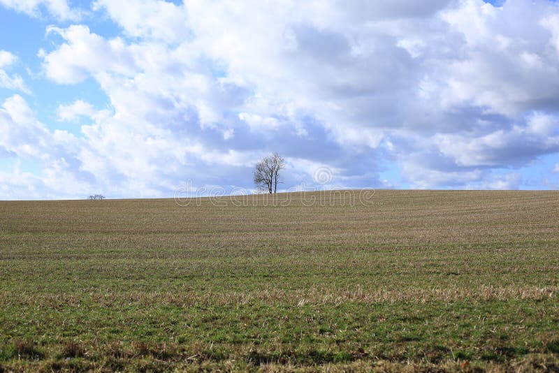 Landscape on Funen Island, Denmark Stock Image - Image of nature ...