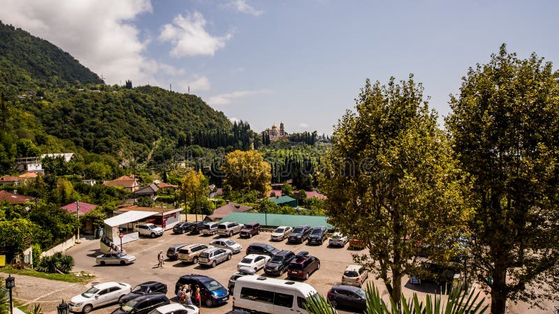 Landscape in the Gagra editorial stock photo. Image of grass - 78473728