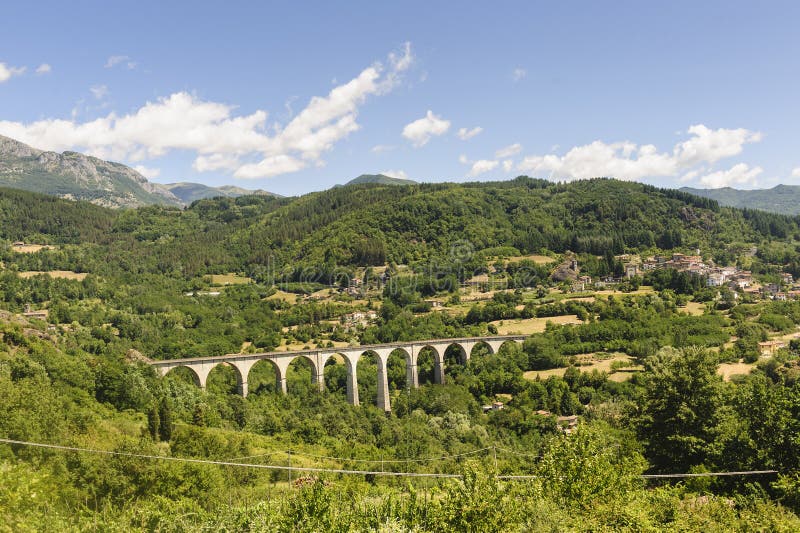 Landscape in Garfagnana (Tuscany) Stock Photo - Image of lucca, tree ...