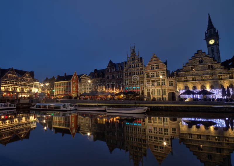 Landscape of Gent stock image. Image of christian, gent - 36783663