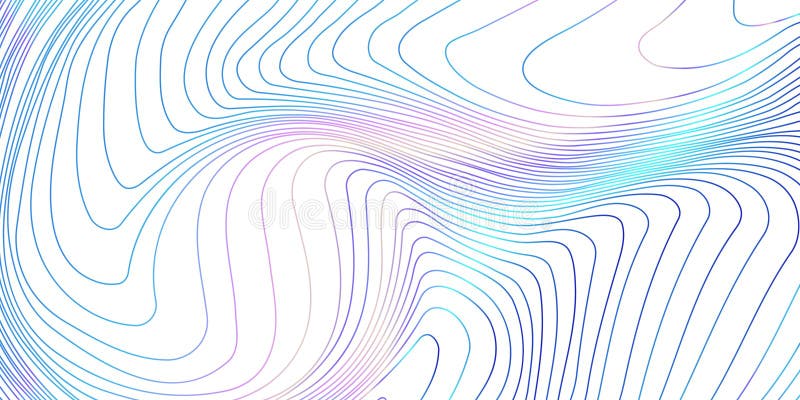 Landscape Geodesy Topographic Map Background. Rainbow Topographic Lines ...