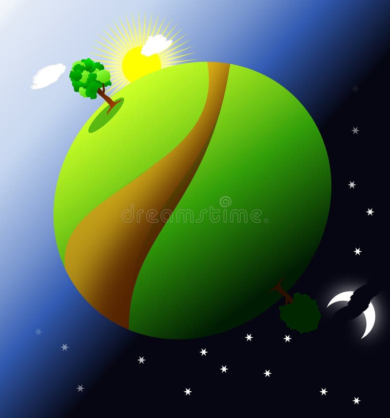 Landscape Globe stock illustration. Illustration of planet - 31556869