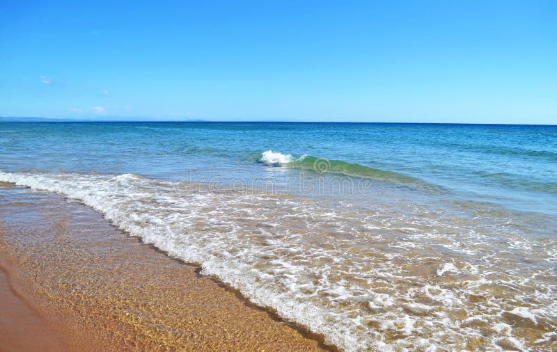 Glyfa Beach Peloponnese Greece Stock Image - Image of glifa, vacation ...