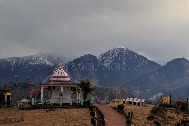 Landscape of Goddess Nanda Devi Temple in the Indian State of ...