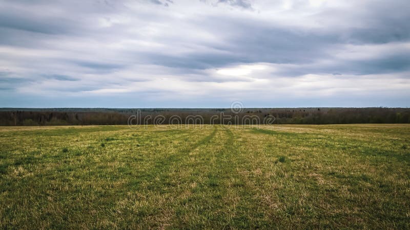 Landscape green field stock image. Image of cloud, idyllic - 245137987
