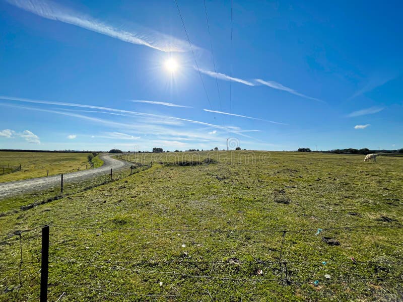 Landscape of a Green Valley Stock Photo - Image of cloud, outdoor ...