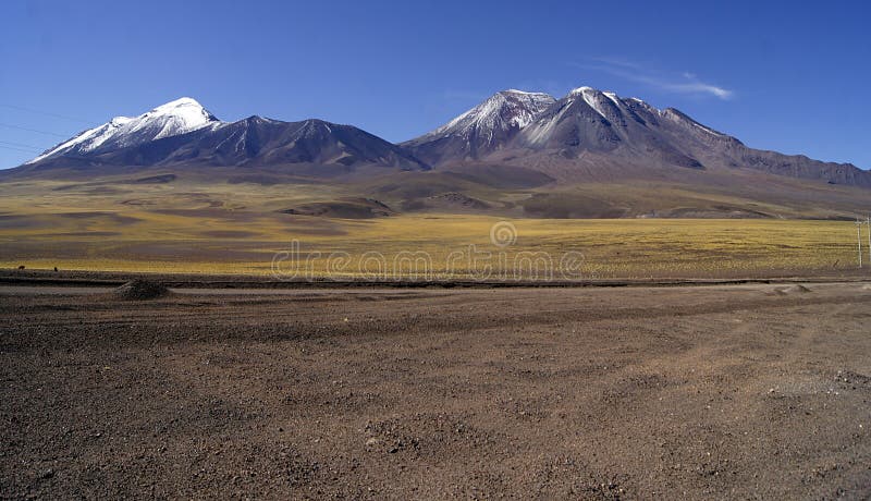 Landscape of the Highlands of the Andes, Chile Stock Photo - Image of ...