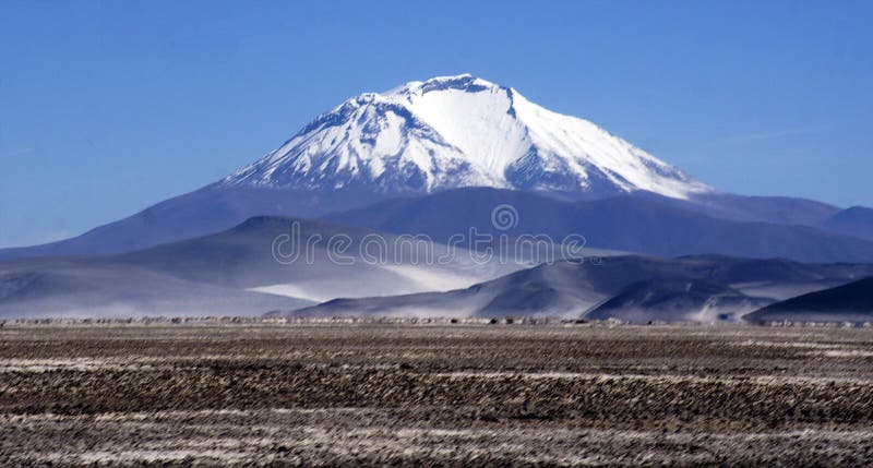 Landscape of the Highlands of the Andes, Chile Stock Photo - Image of ...