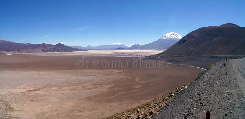 Landscape of the Highlands of the Andes, Chile Stock Image - Image of ...