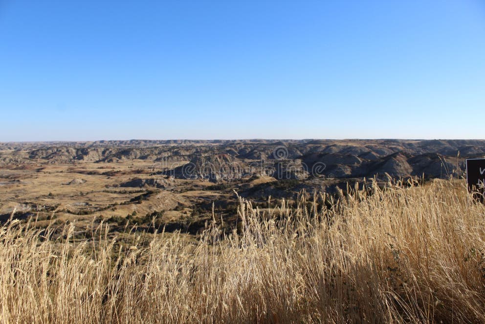 Landscape of Hills and Badlands Covered in the Grass Under the Sunlight ...