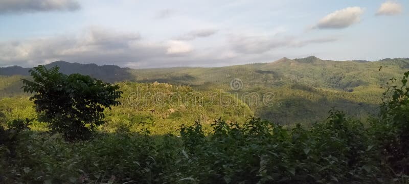 Landscape of Hills in Indonesia Stock Image - Image of hill, forest ...