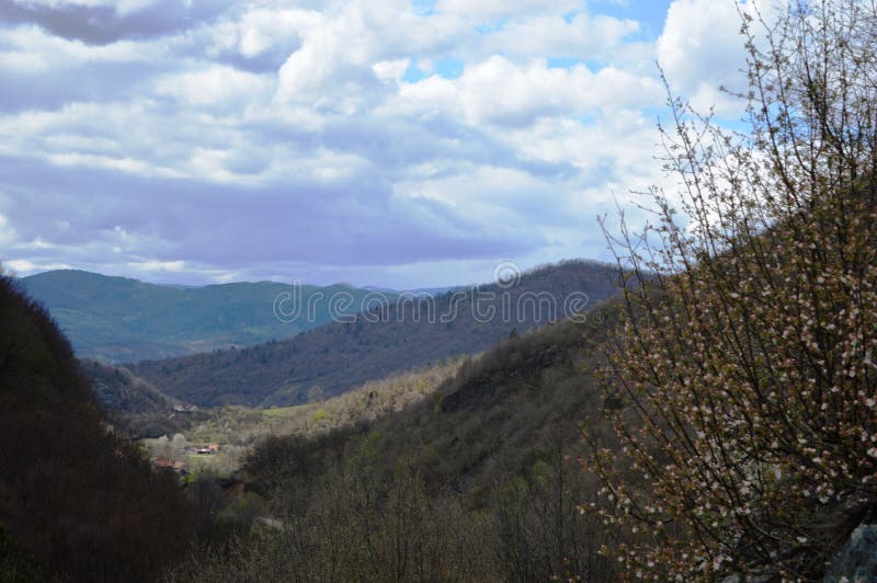 Landscape of Hills in Spring Stock Photo - Image of hill, mountain ...