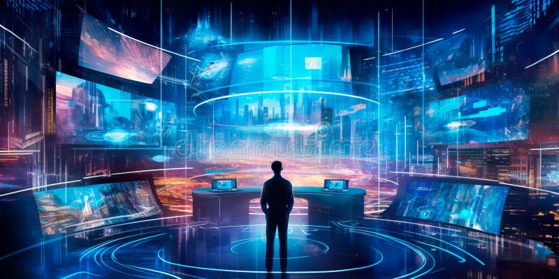 Landscape with Holographic Displays and Interactive Interfaces ...