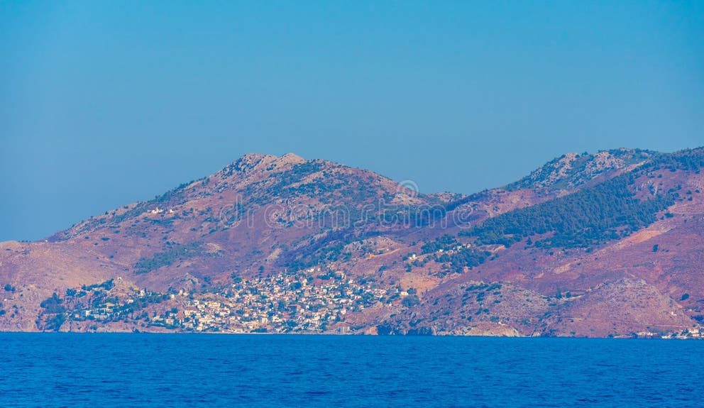 Landscape of Hydra Island in Greece Stock Image - Image of tourist ...