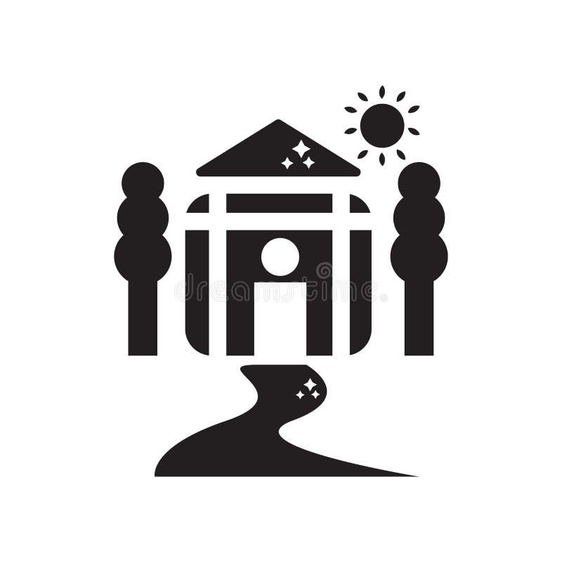 Landscape Concept Vector Linear Icon Isolated on Transparent Background ...