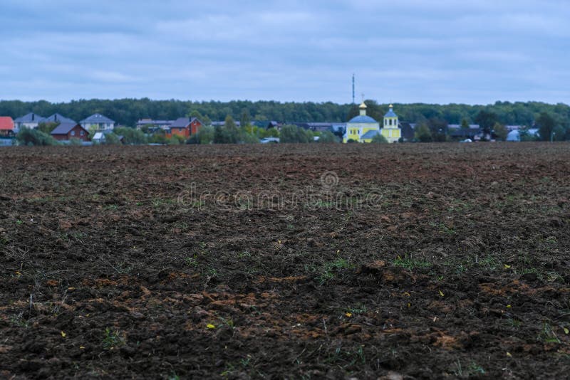 Image of an arable land stock photo. Image of scene - 128860820