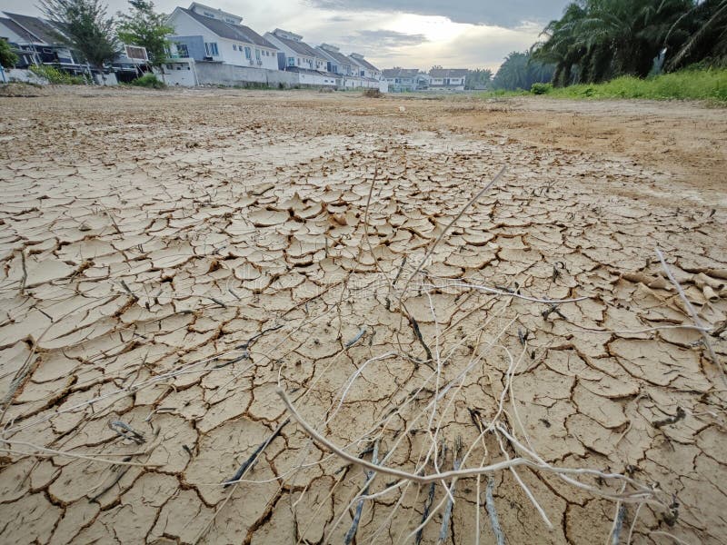 Common Natural Phenomenon on the Earth Surface Cracking. Stock Photo ...
