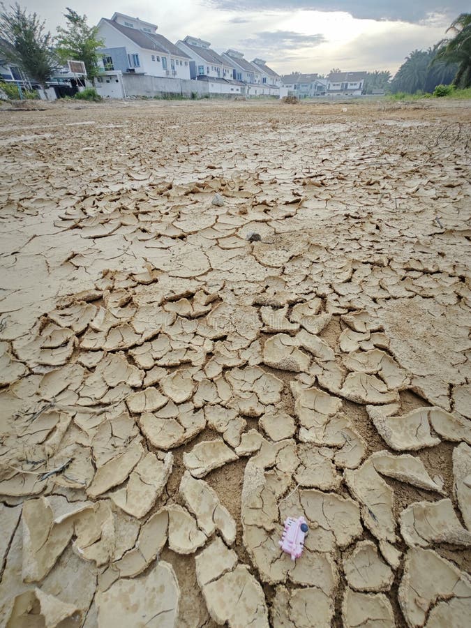Common Natural Phenomenon on the Earth Surface Cracking. Stock Photo ...
