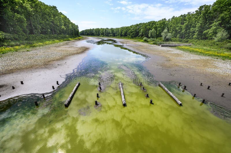 Drying River with Cracking Earth Stock Photo - Image of empty, abstract ...