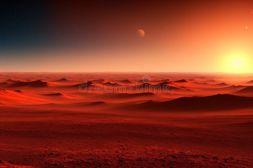 Mars surface backround. stock illustration. Illustration of abstract ...