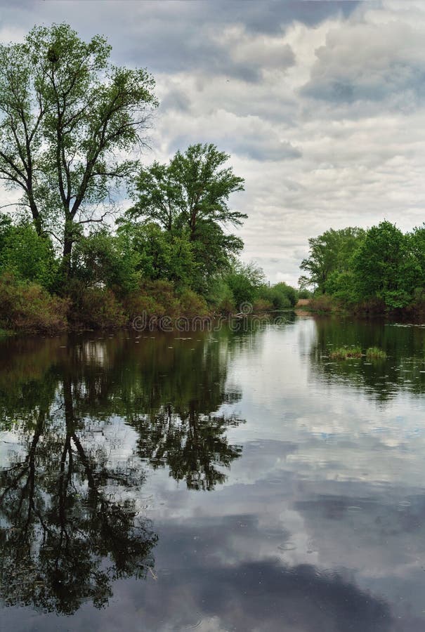 Landscape with the Image of River Side Stock Photo - Image of travel ...
