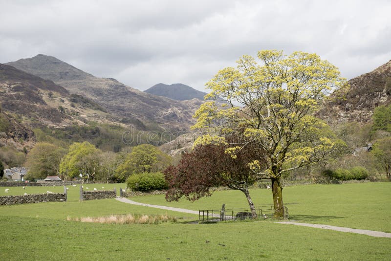 Landscape Image of a Rural Pathway Surrounded by Hills Stock Photo ...