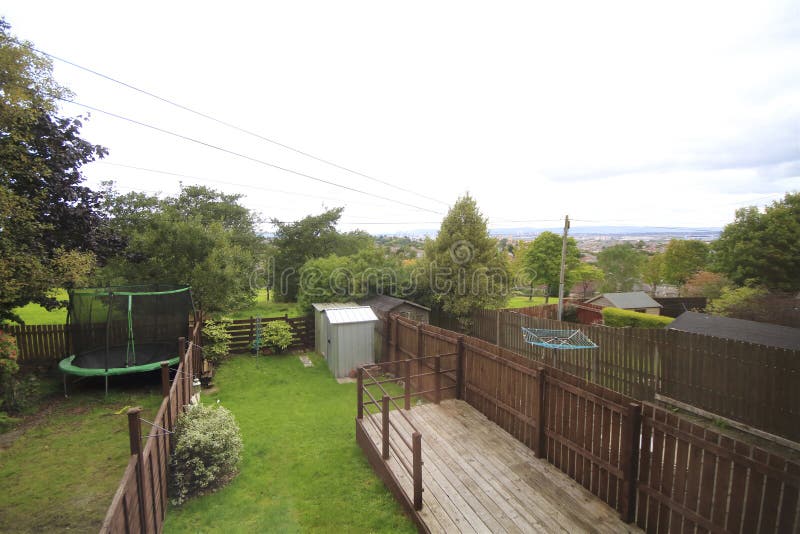 Back garden area stock photo. Image of landscaping, family - 197060394