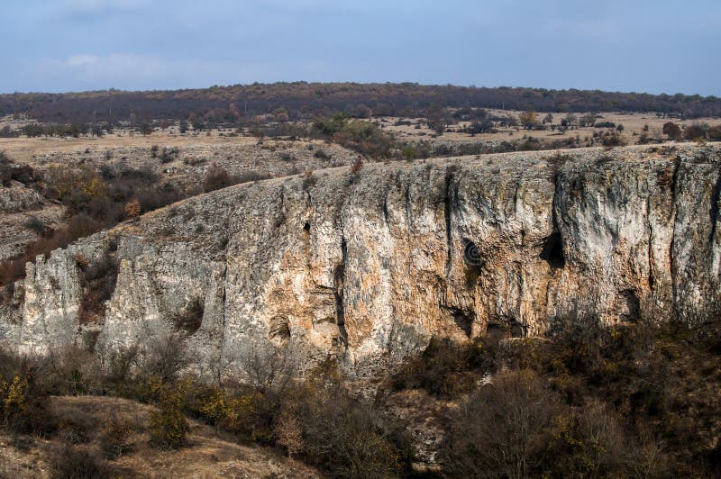 Landscape with Interesting Rock Formations Stock Photo - Image of ...