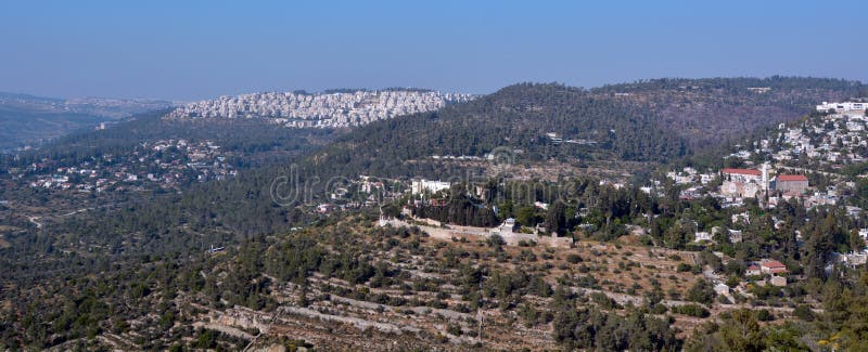 Landscape of Jerusalem Mountains - Israel Stock Photo - Image of ...