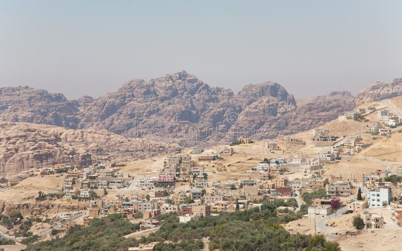 A Landscape in Jordan, Middle-East. Stock Photo - Image of middle, blue ...