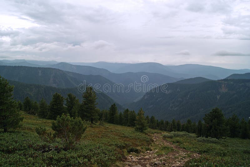 Landscape of the Khamar-Daban Mountain Range Stock Image - Image of ...