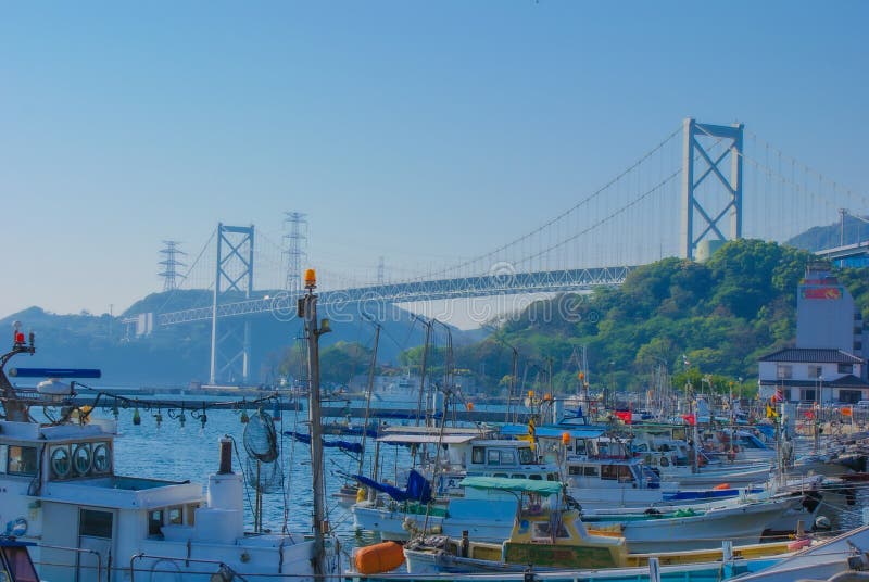 The Landscape of Kitakyushu and the Kanmon Strait Editorial Photo ...