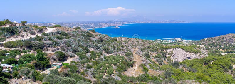 Landscape of Kos Island - Greece Stock Photo - Image of dawn, tourism ...