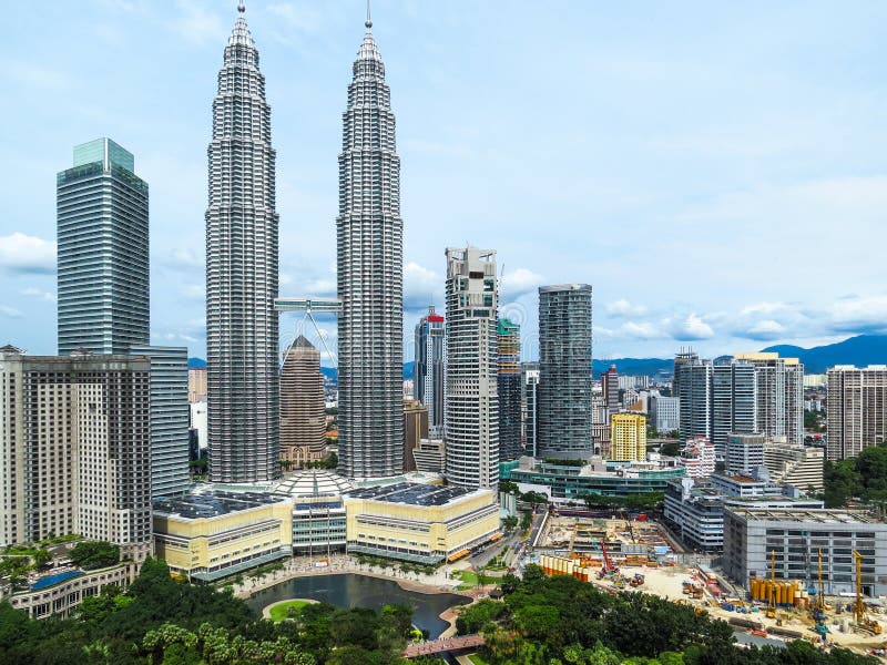 Landscape of Kuala Lumpur stock image. Image of building - 64102227