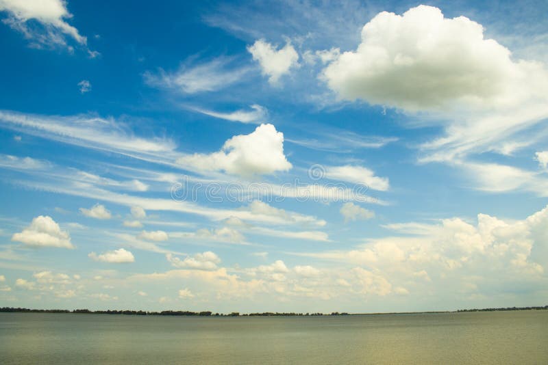 Landscape of the Lagoon, Plus an Open Sky Stock Photo - Image of marine ...