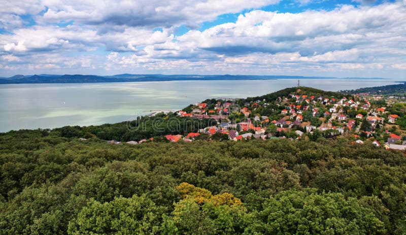 Landscape at Lake Balaton,Hungary Stock Photo - Image of natural ...