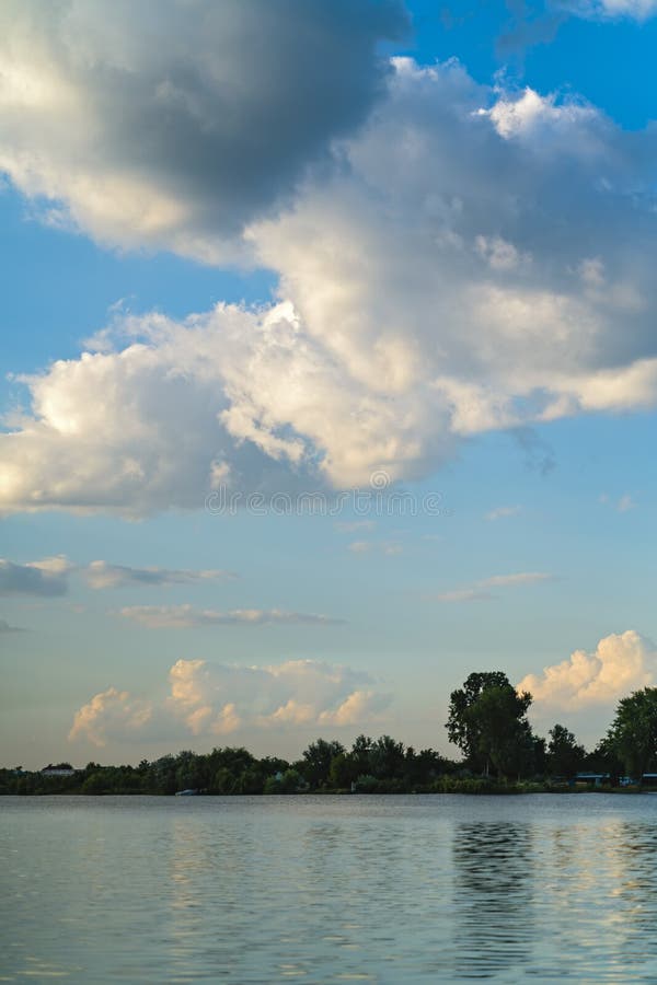 Landscape with Lake Buftea Near Bucharest Stock Image - Image of season ...