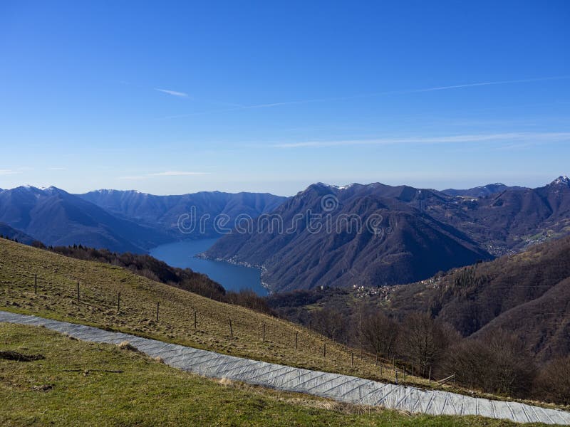 Lake Como landscape stock photo. Image of alpine, hiking - 113599888