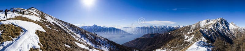 Landscape of Lake Como from Mount Berlinghera Stock Photo - Image of ...